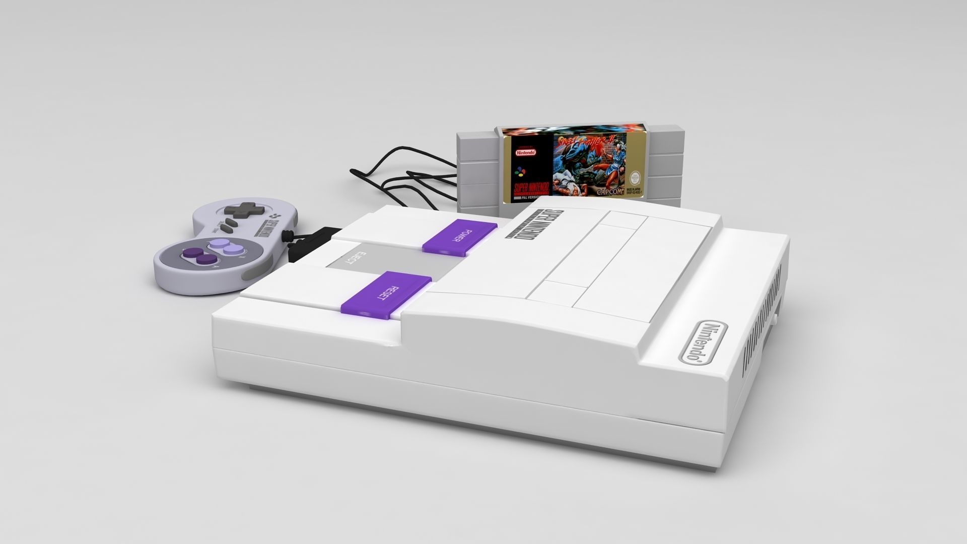 Super Nintendo SNES 3D model | CGTrader