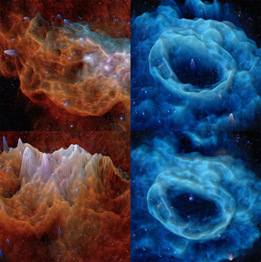 Tapestry of Blazing deep sky object 3d software analysis 3D model 3D ...
