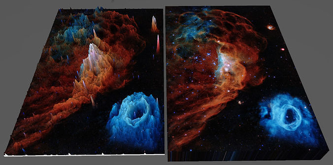 Tapestry of Blazing deep sky object 3d software analysis 3D model 3D ...