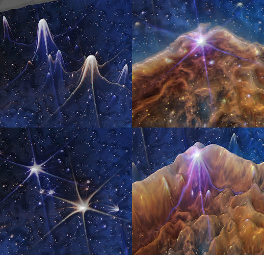 Low Res James Webb deep sky object 3d software analysis free 3D model ...