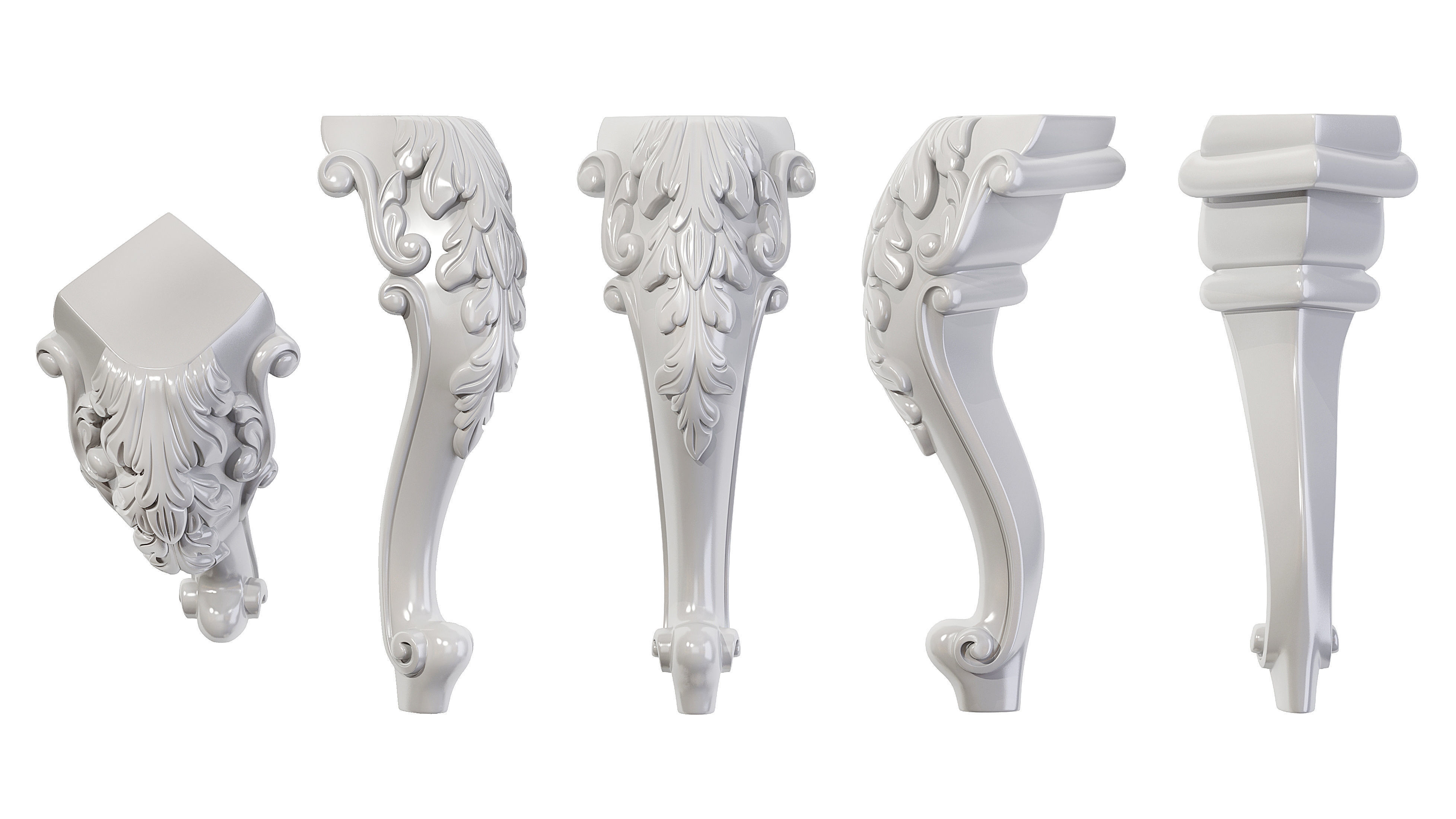 Classic leg 042 3D model | CGTrader