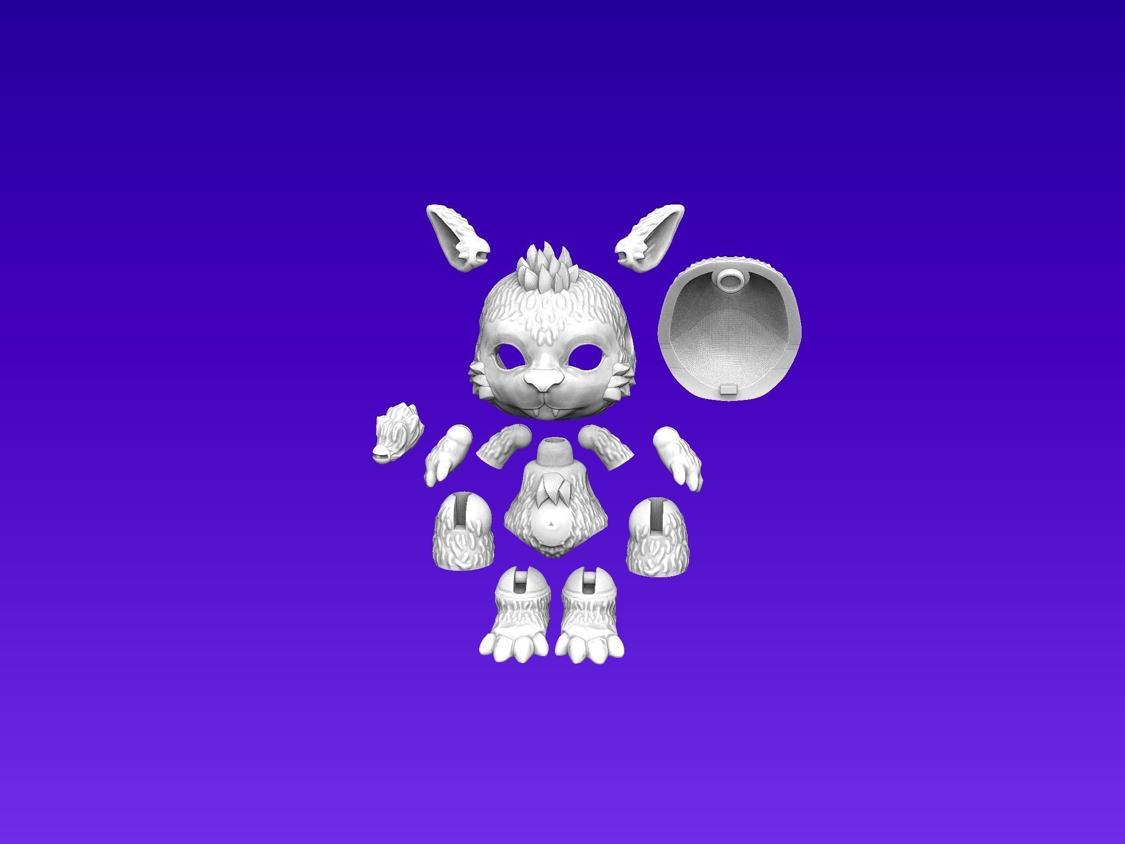 WEREWOLF KID - BJD 3D model 3D printable | CGTrader