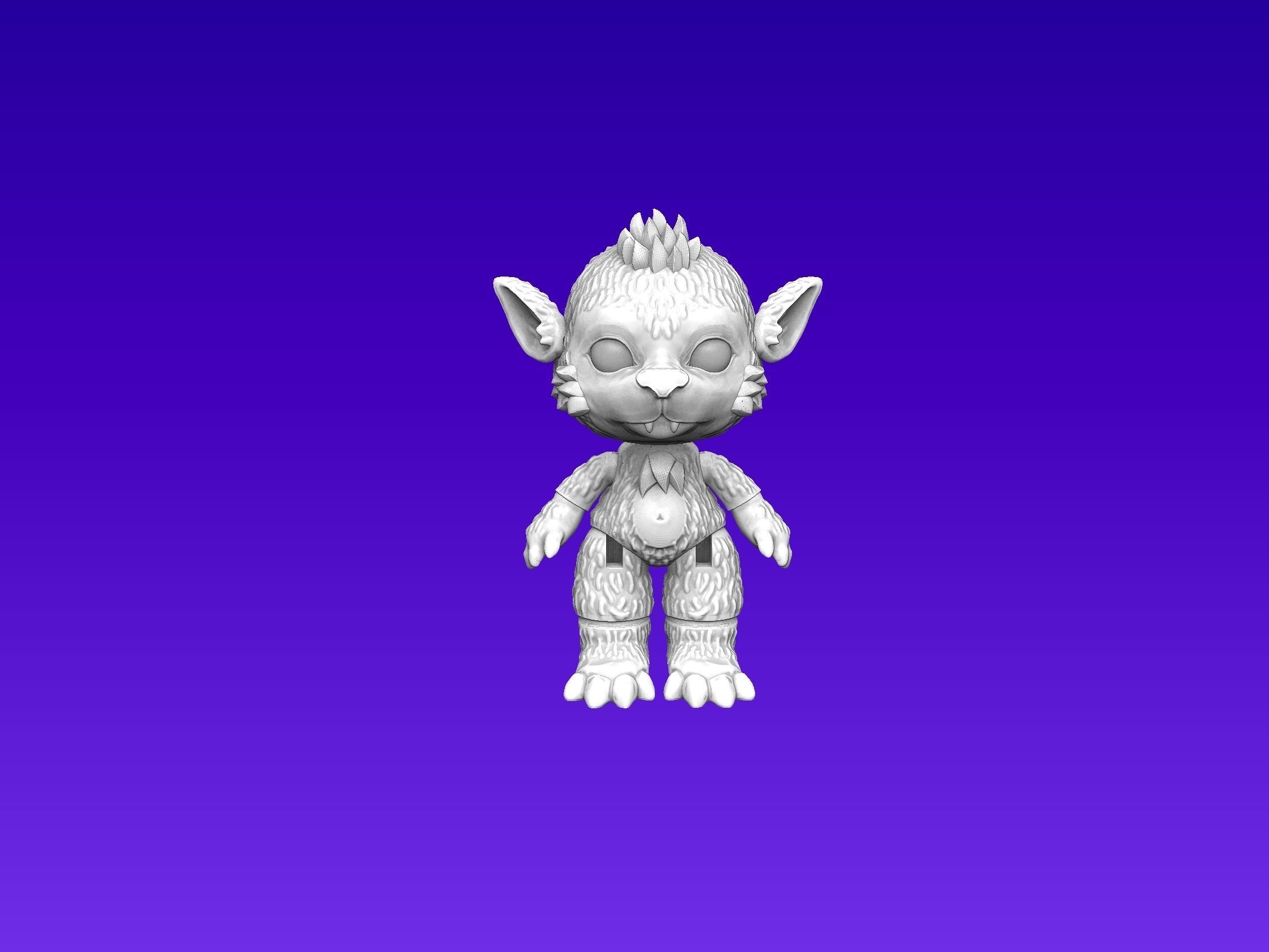 WEREWOLF KID - BJD 3D model 3D printable | CGTrader