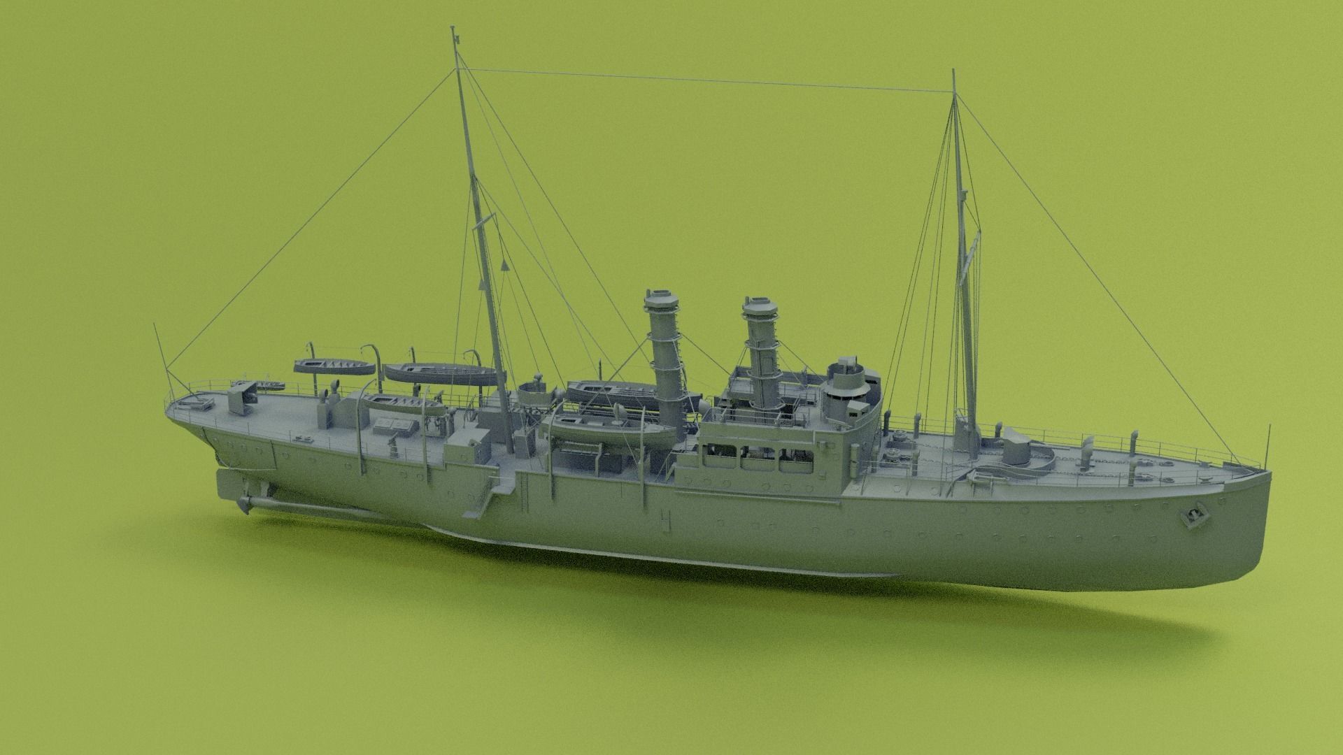 3D model Gunboat SMS Panther VR / AR / low-poly | CGTrader
