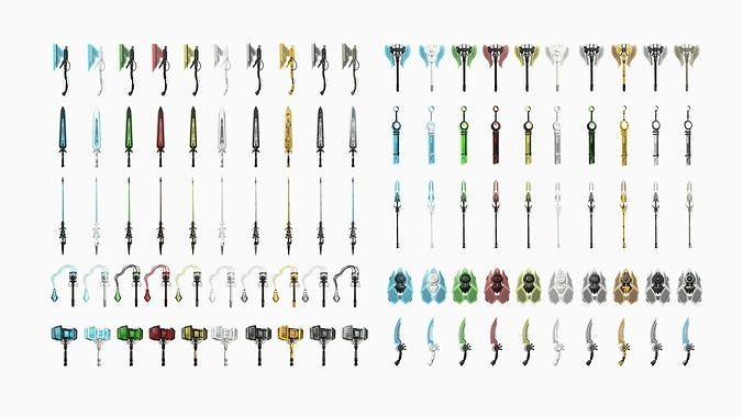 100 SciFi Weaponry Super Collection - Sci Fi Weapon Design | CGTrader