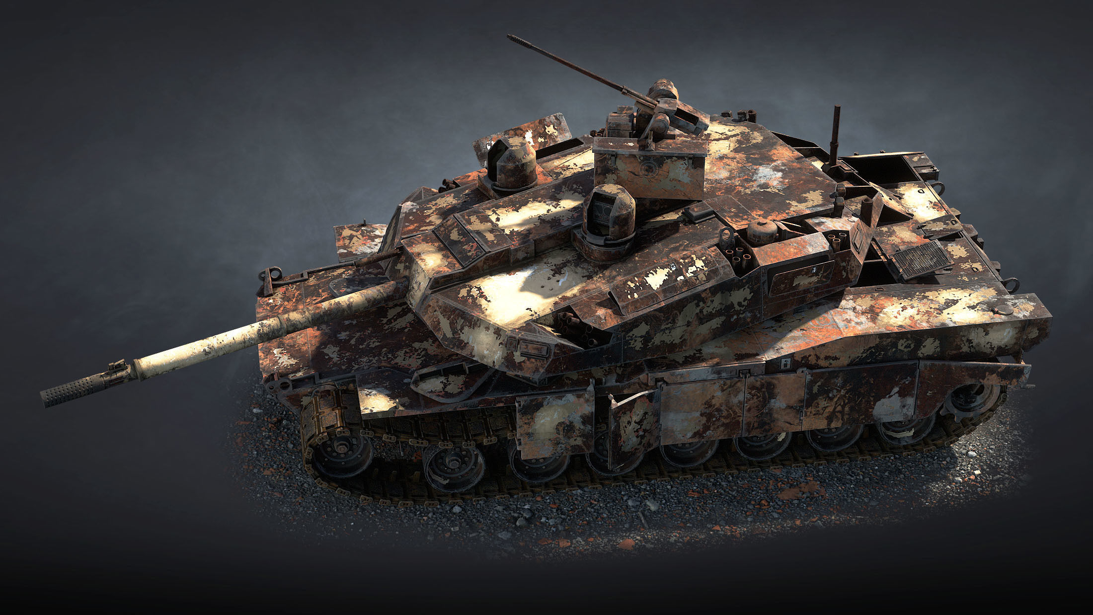 3D model Tank AbramsX Destroyed VR / AR / low-poly | CGTrader