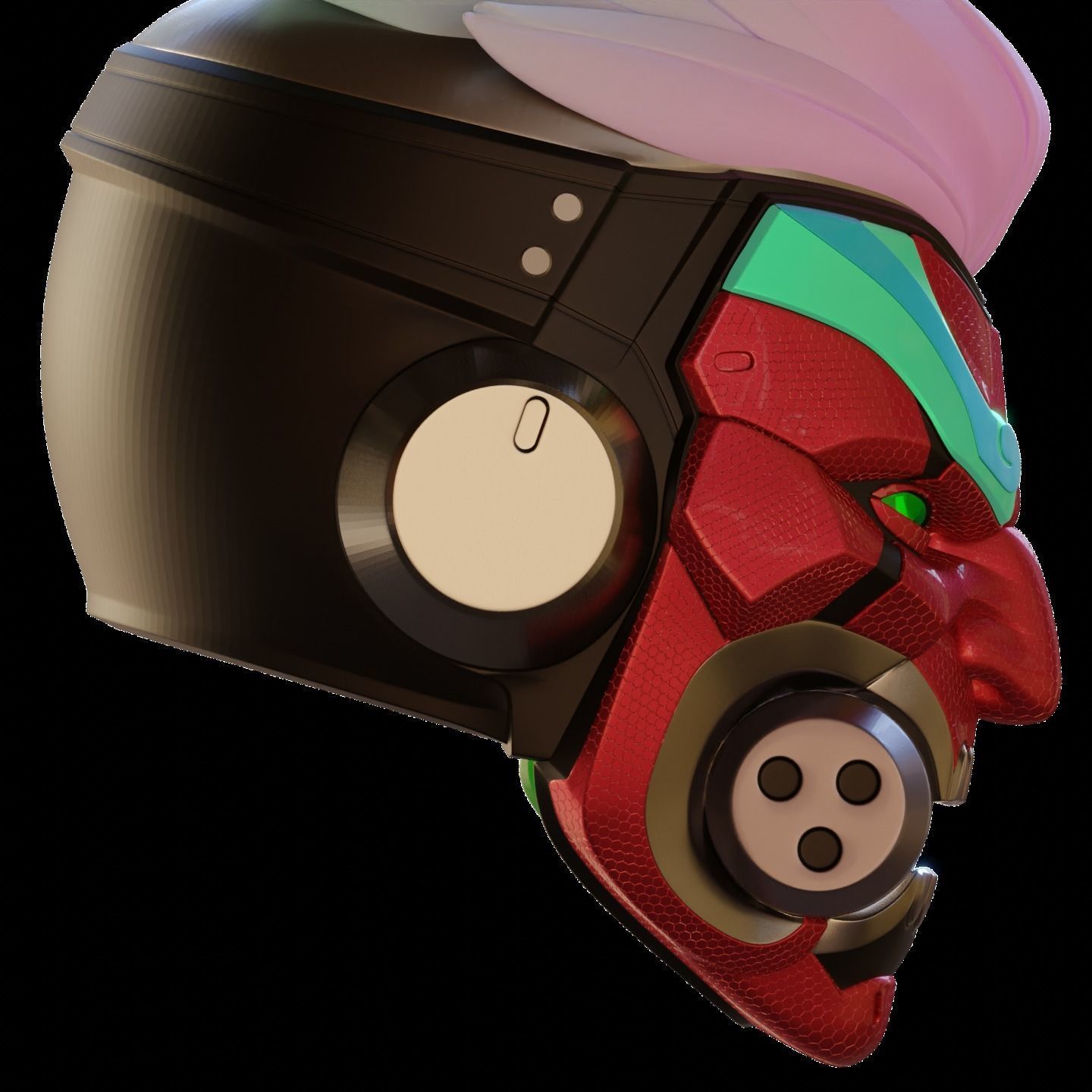 Motorized Cyberdemon Genji Helmet from Overwatch 2 3D model 3D ...