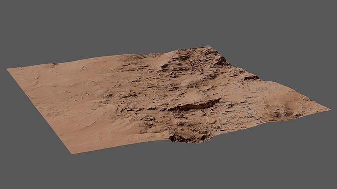 3D model Mars Terrain VR / AR / low-poly | CGTrader