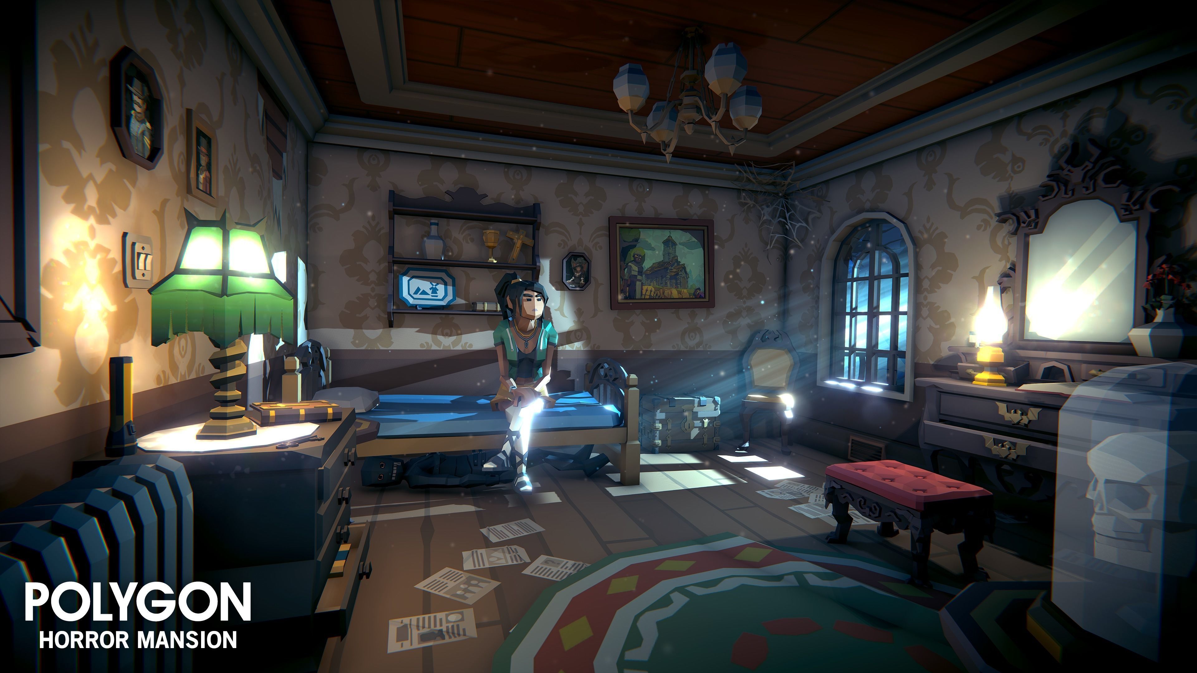 3D model POLYGON - Horror Mansion VR / AR / low-poly | CGTrader