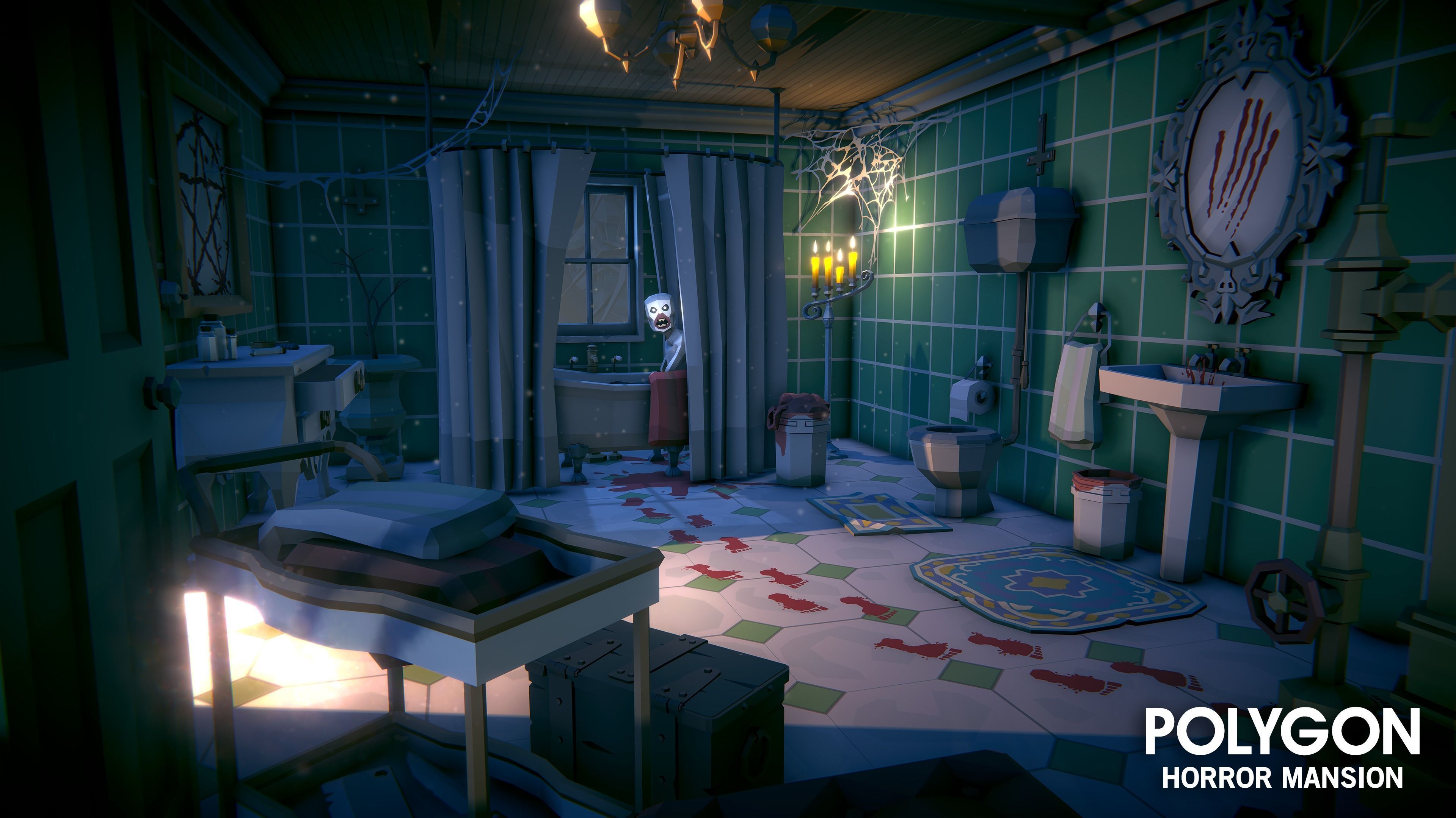 3D model POLYGON - Horror Mansion VR / AR / low-poly | CGTrader