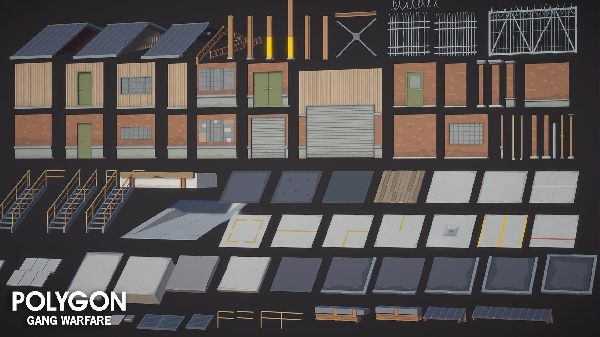 3D model POLYGON - Gang Warfare VR / AR / low-poly | CGTrader