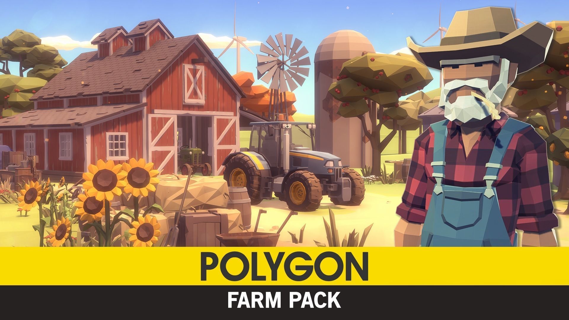 3D model POLYGON - Farm VR / AR / low-poly | CGTrader