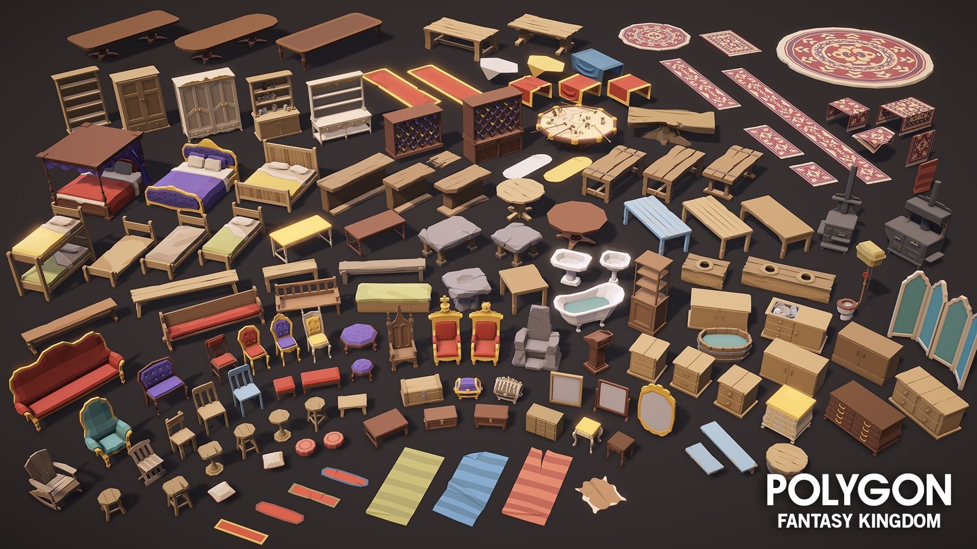 3D model POLYGON - Fantasy Kingdom VR / AR / low-poly | CGTrader