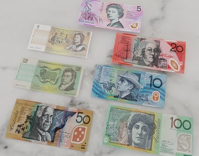 AUD Banknotes 3D model | CGTrader