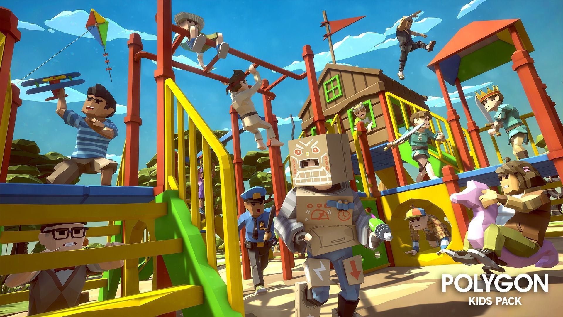 3D model POLYGON - Kids VR / AR / low-poly | CGTrader