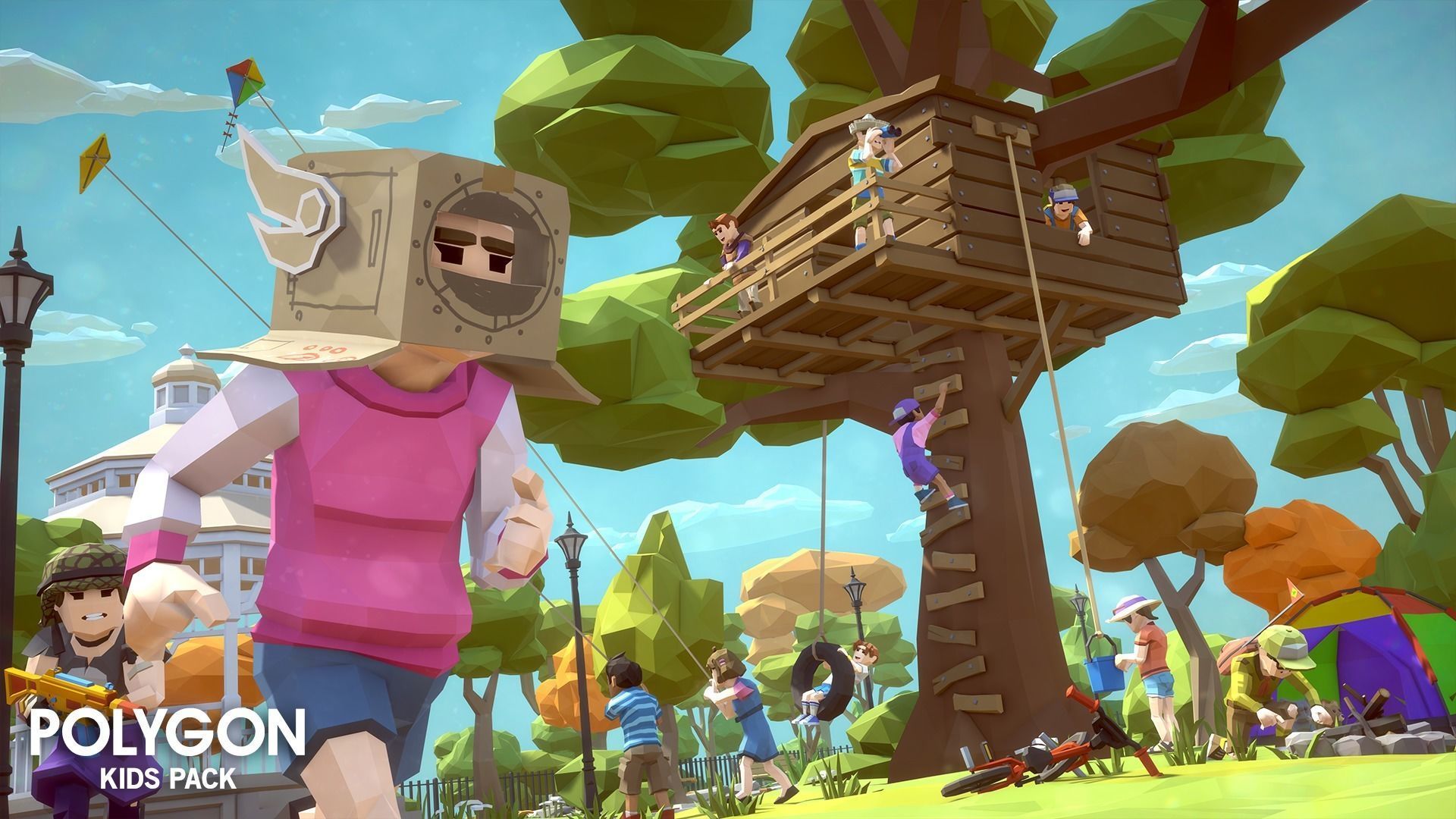3D model POLYGON - Kids VR / AR / low-poly | CGTrader