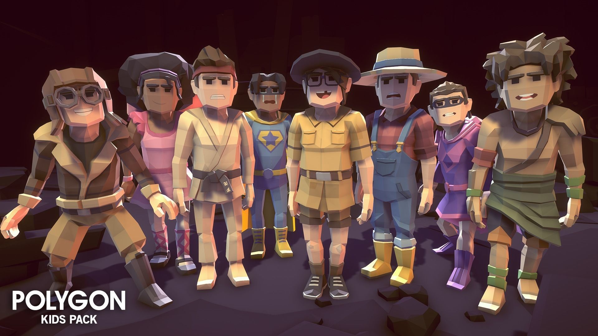 3D model POLYGON - Kids VR / AR / low-poly | CGTrader