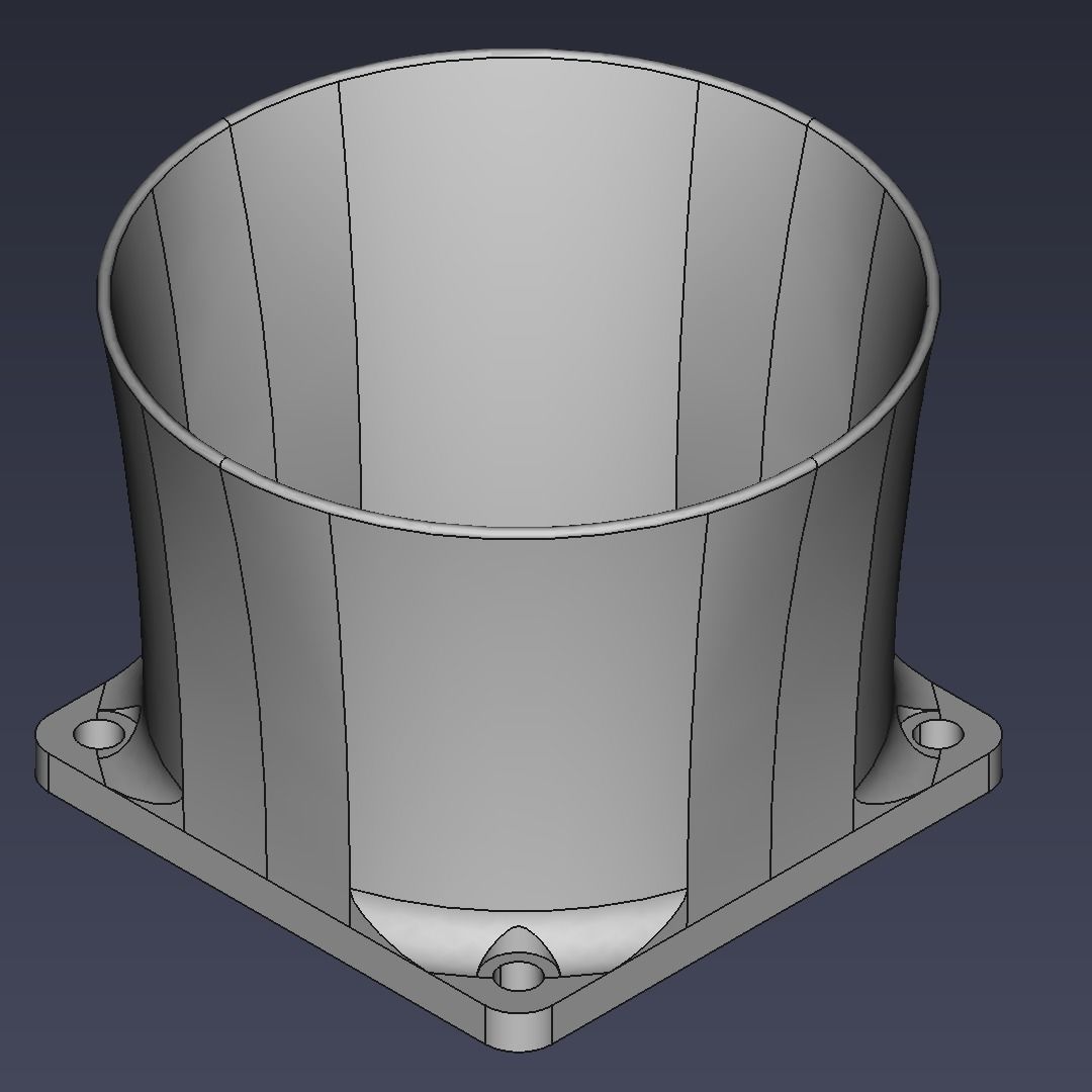 Fan Duct 60mm 3D model 3D printable | CGTrader