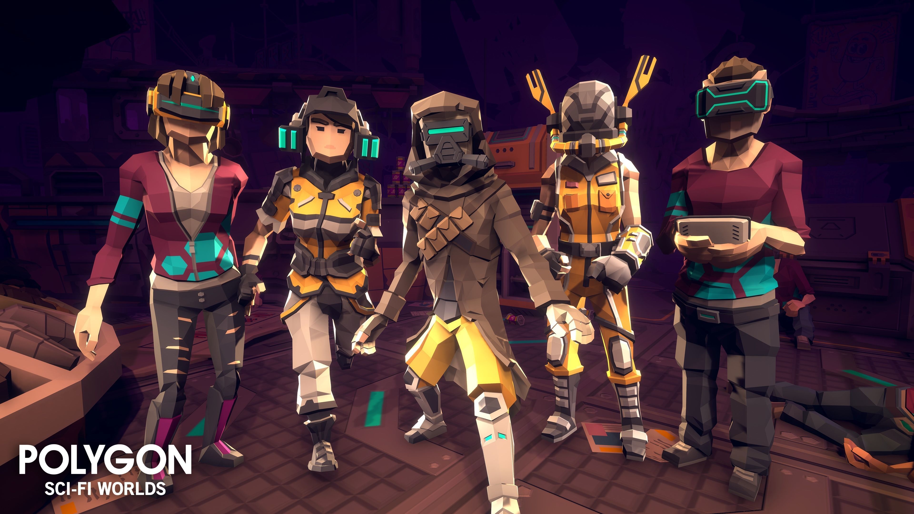 3D model POLYGON - Sci-Fi Worlds VR / AR / low-poly | CGTrader