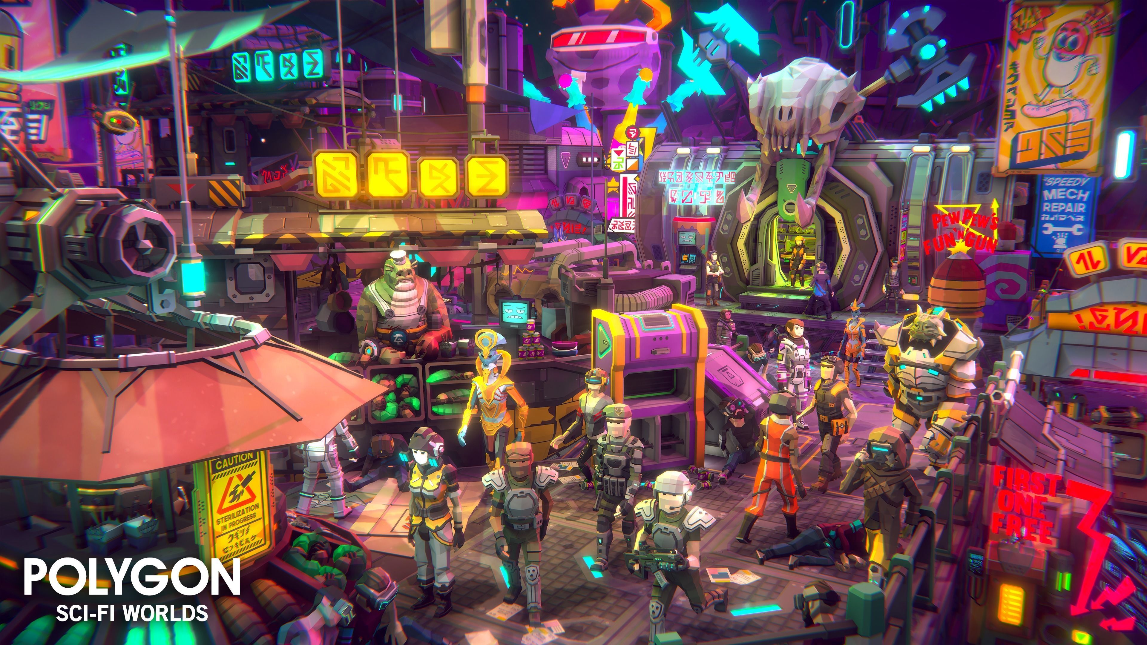 3D model POLYGON - Sci-Fi Worlds VR / AR / low-poly | CGTrader