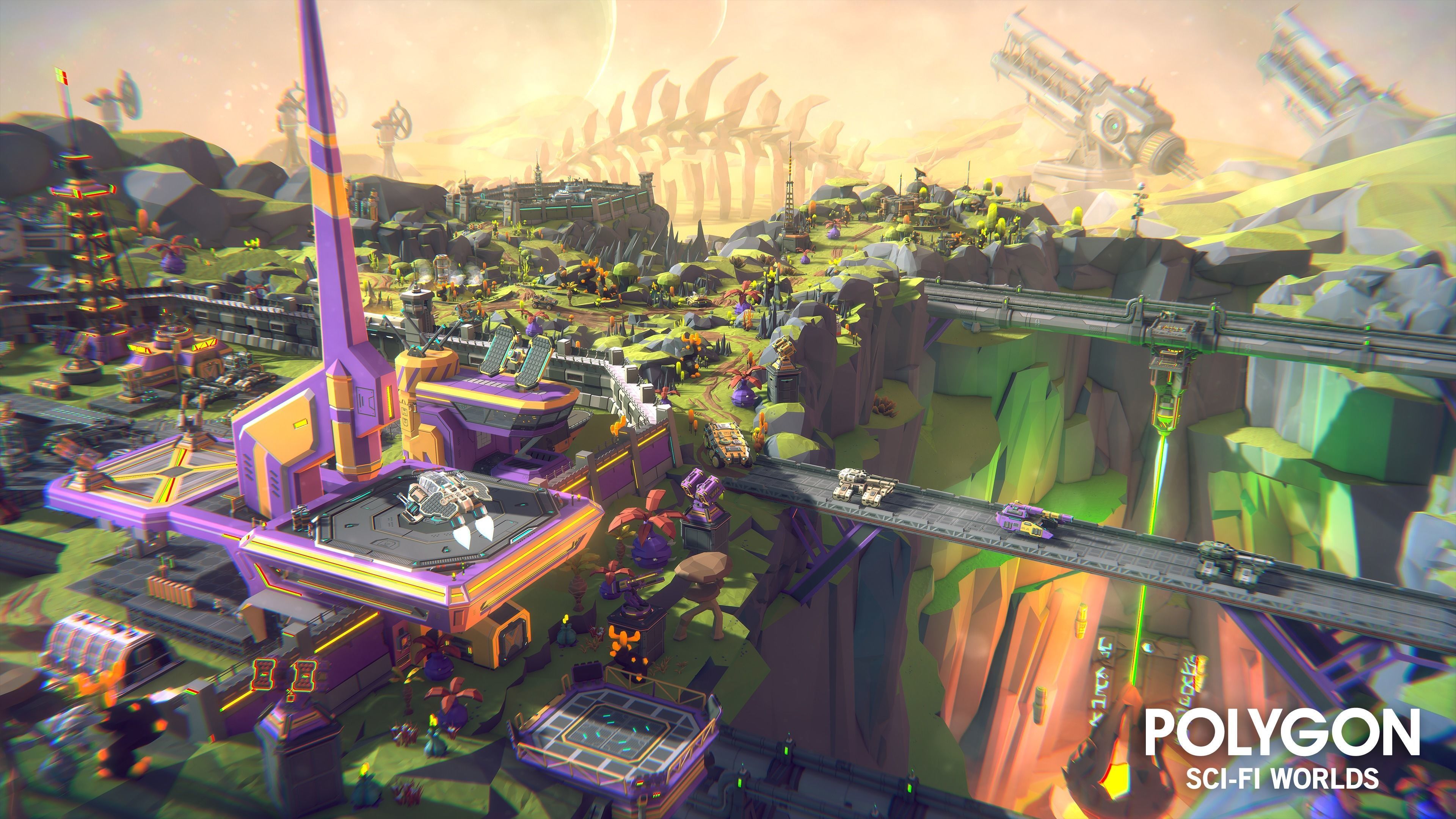 3D model POLYGON - Sci-Fi Worlds VR / AR / low-poly | CGTrader