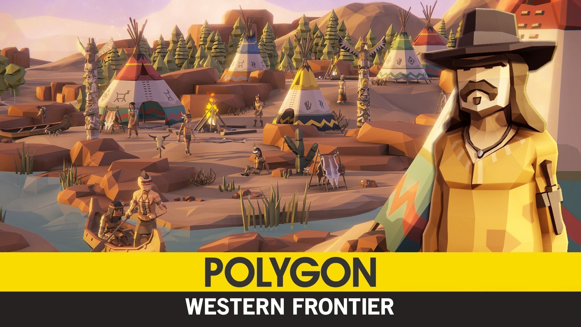 3D model POLYGON - Western Frontier VR / AR / low-poly | CGTrader