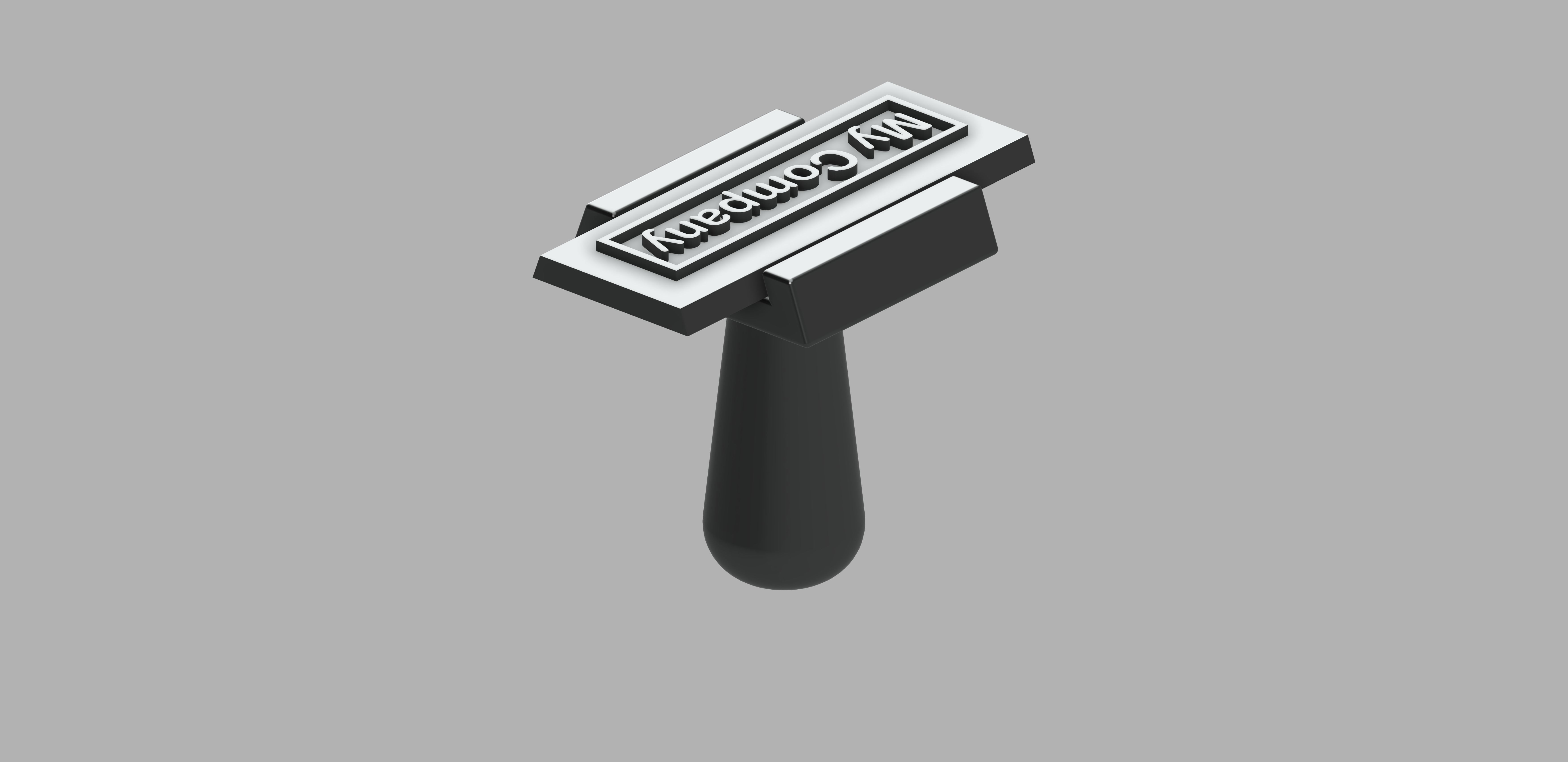 Stamp with removable Plate 3D model 3D printable | CGTrader