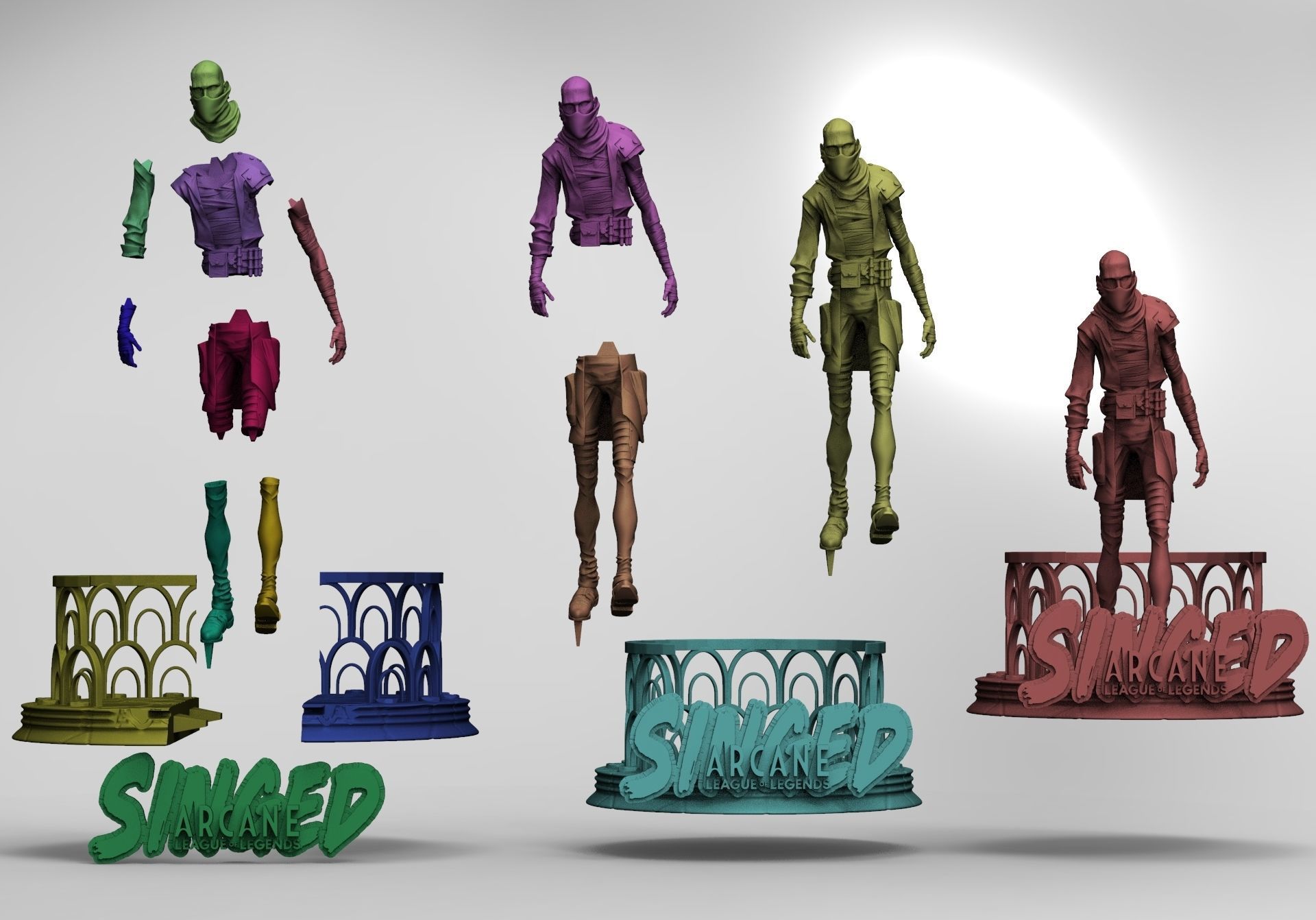 Singed - Arcane 3D model 3D printable | CGTrader