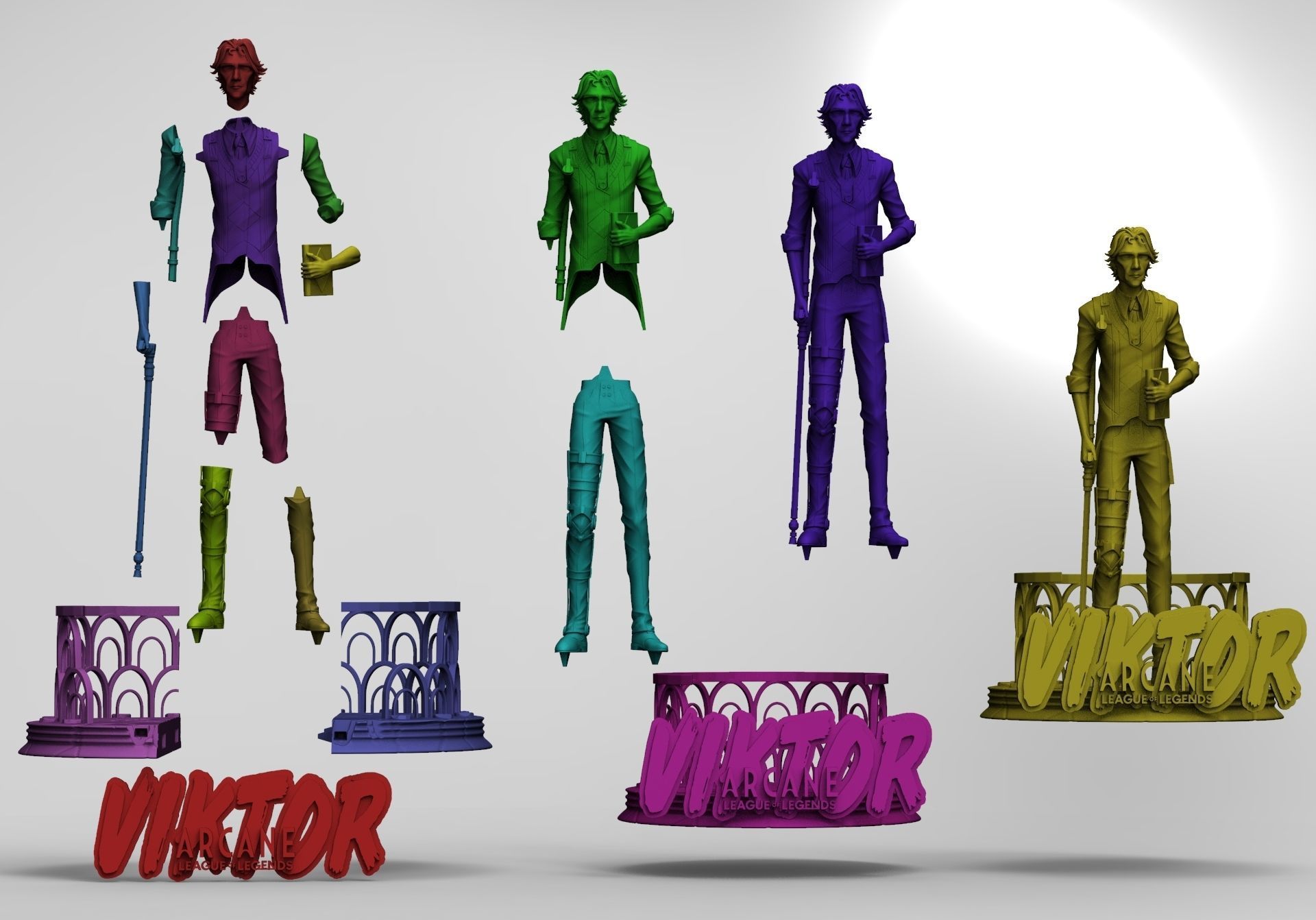 Viktor - Arcane 3D model 3D printable | CGTrader