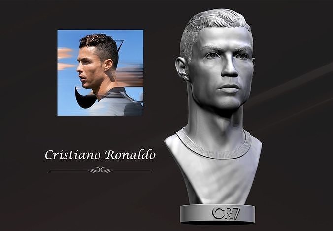 Cristiano Ronaldo 3D model 3D printable | CGTrader