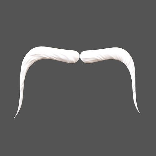 3D model Cartoon Mustache v2 006 VR / AR / low-poly | CGTrader