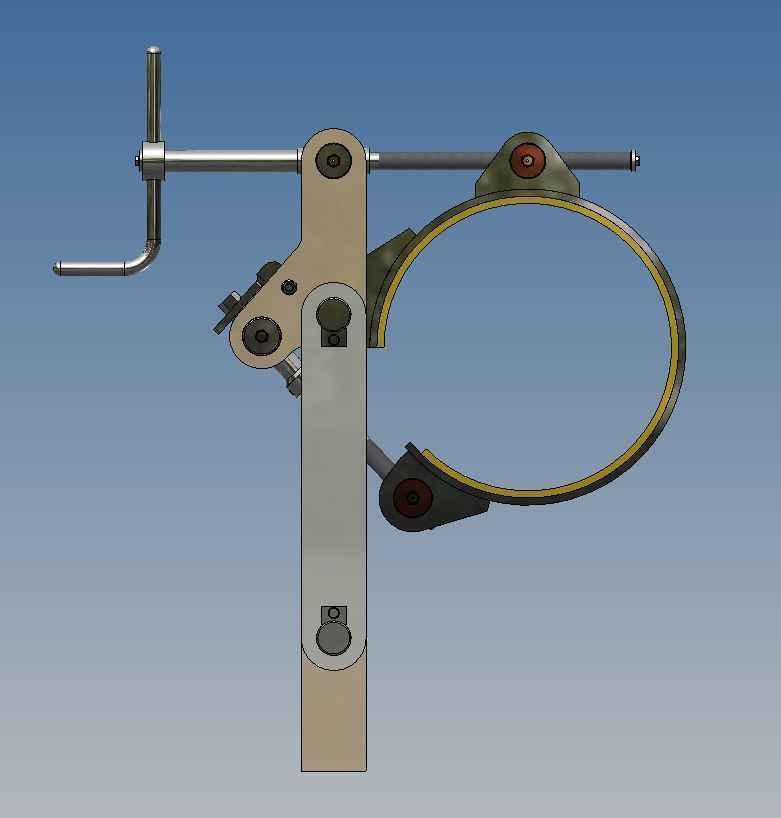 Band brake 250 mm diameter 3D model | CGTrader