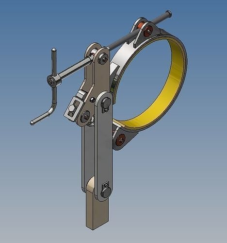 Band brake 250 mm diameter 3D model | CGTrader
