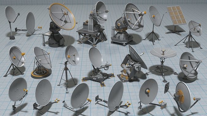 3D model Antennas Collection - 21 pieces VR / AR / low-poly | CGTrader