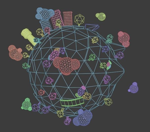 3D model Low-Poly Globe VR / AR / low-poly | CGTrader