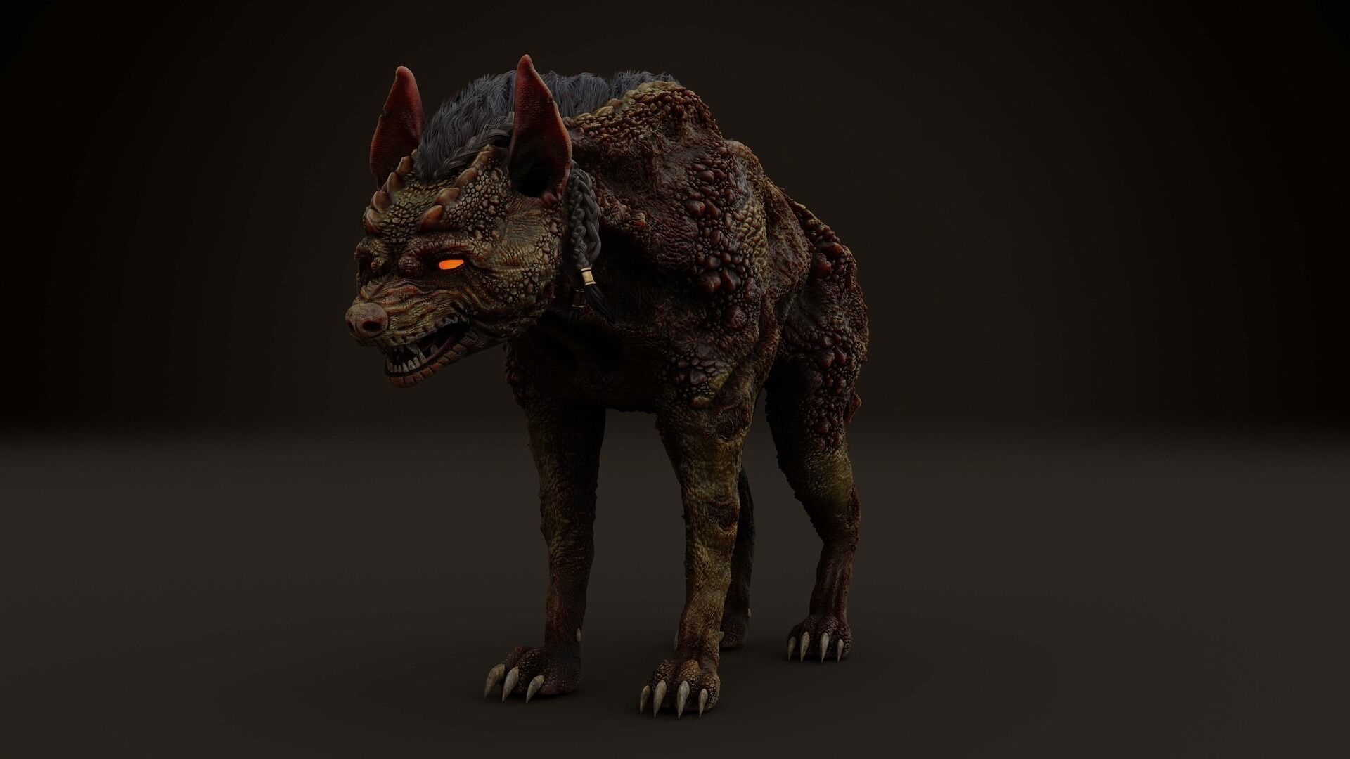 3D model Hyena werewolf VR / AR / low-poly | CGTrader