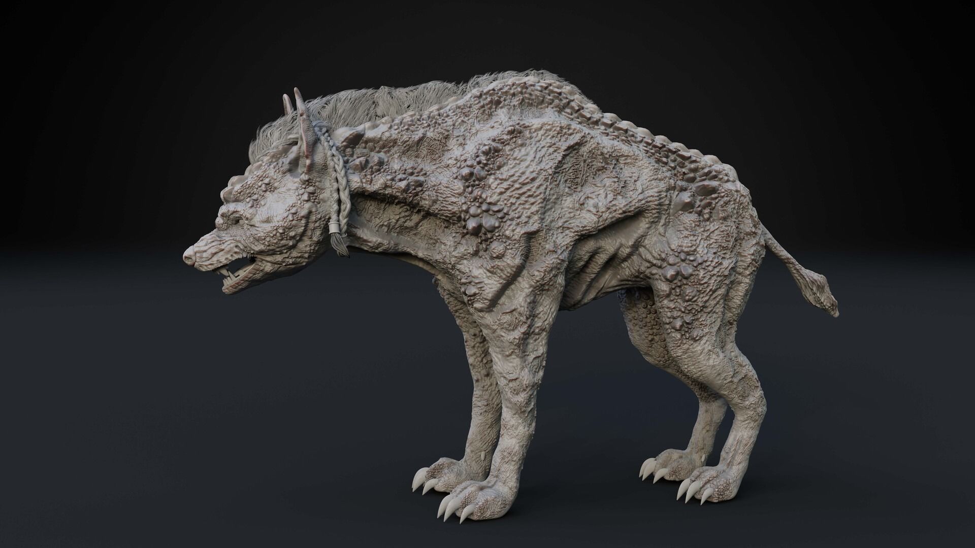3D model Hyena werewolf VR / AR / low-poly | CGTrader