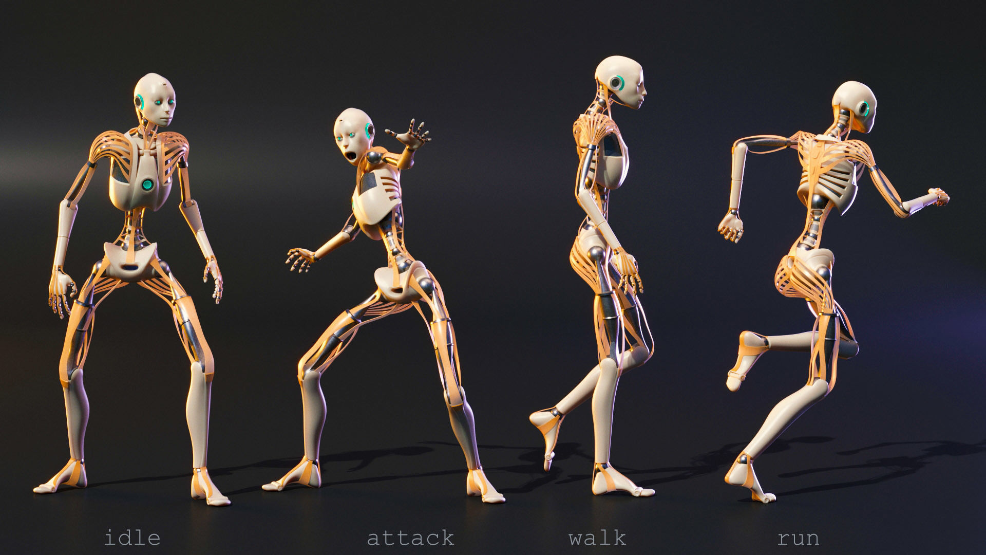 Animated Robot 3D model animated rigged | CGTrader