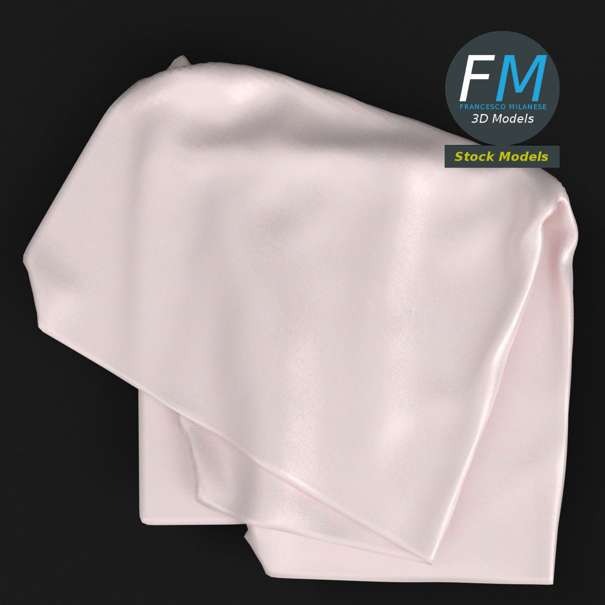 Folded fabric 3D model | CGTrader
