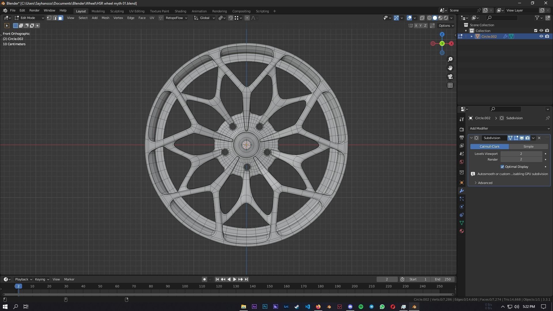 3D model Hsr Wheel myth 01 VR / AR / low-poly | CGTrader