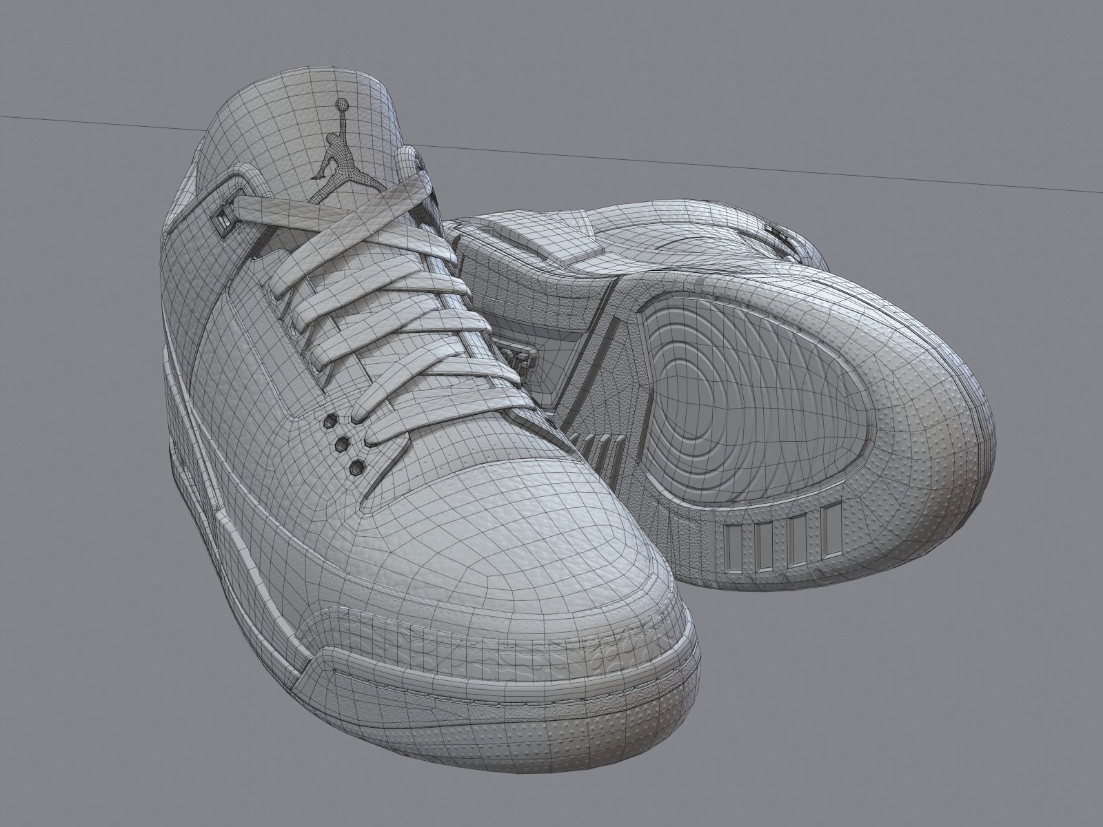 3D model Air Jordan 3-retro sneakers VR / AR / low-poly | CGTrader