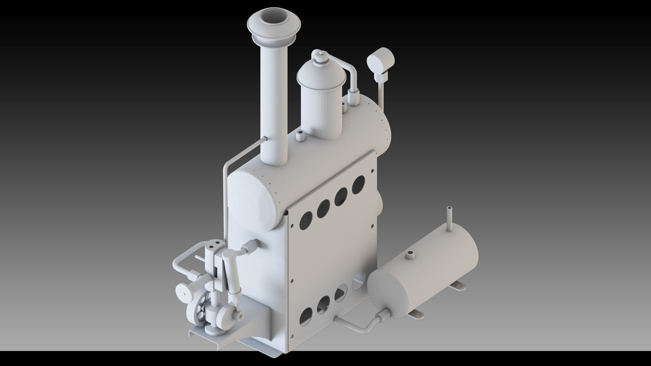 3D model 20- Steampunk Engines- High detail 3d models VR / AR / low ...
