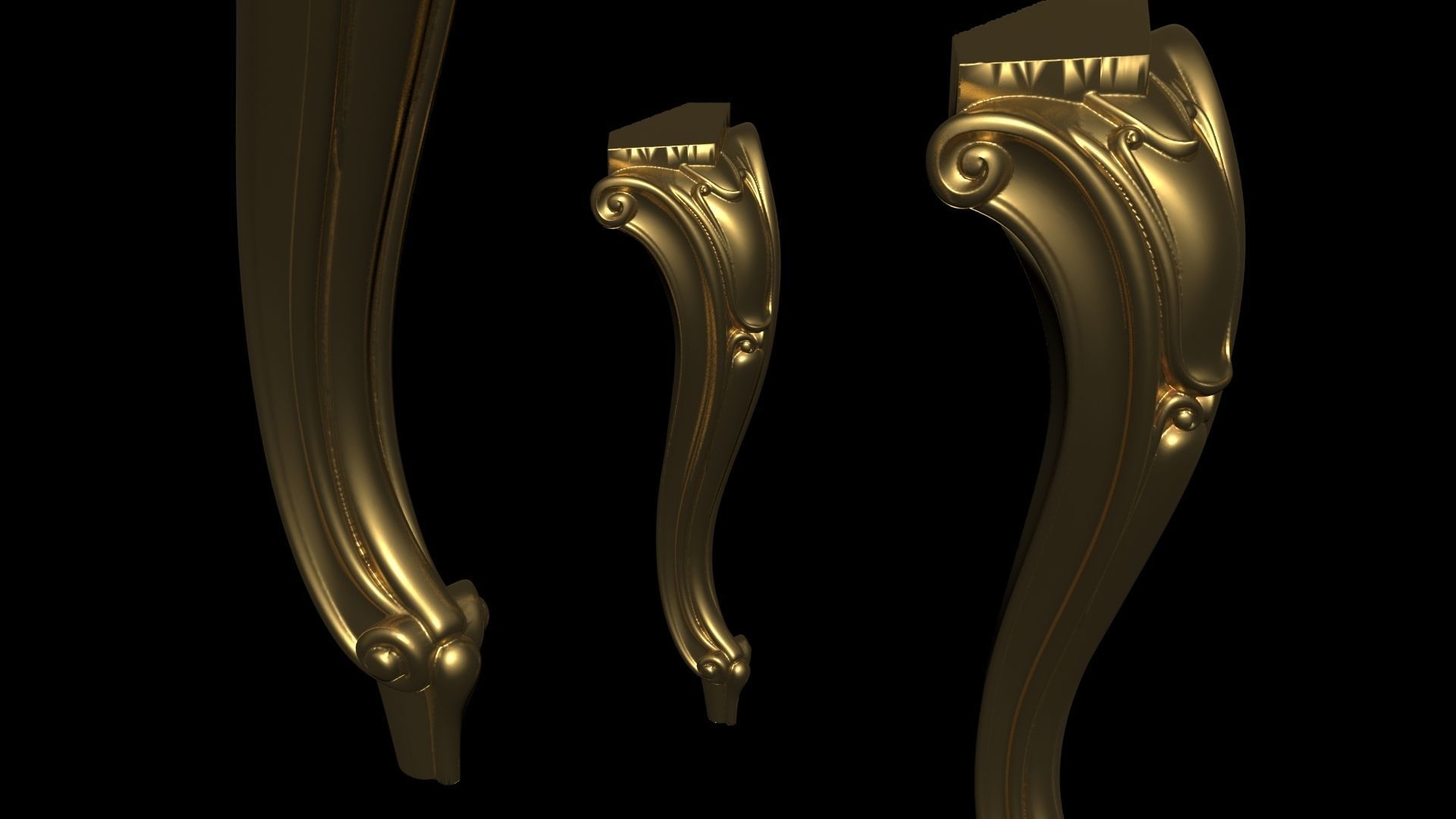 Furniture Legs Tables Chairs CNC Wood 1004 3D model 3D printable | CGTrader
