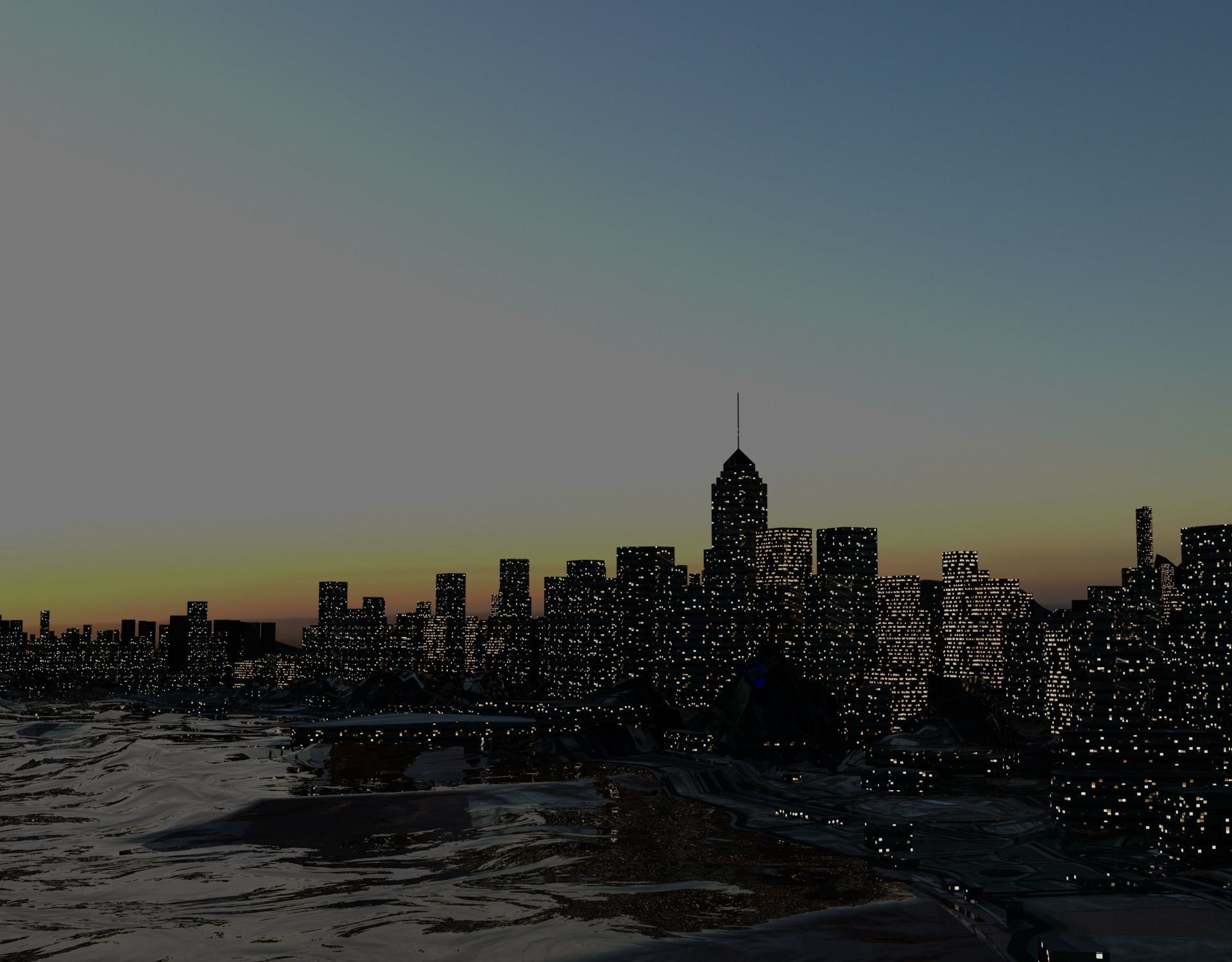 City a part of Hong Kong 3D model | CGTrader