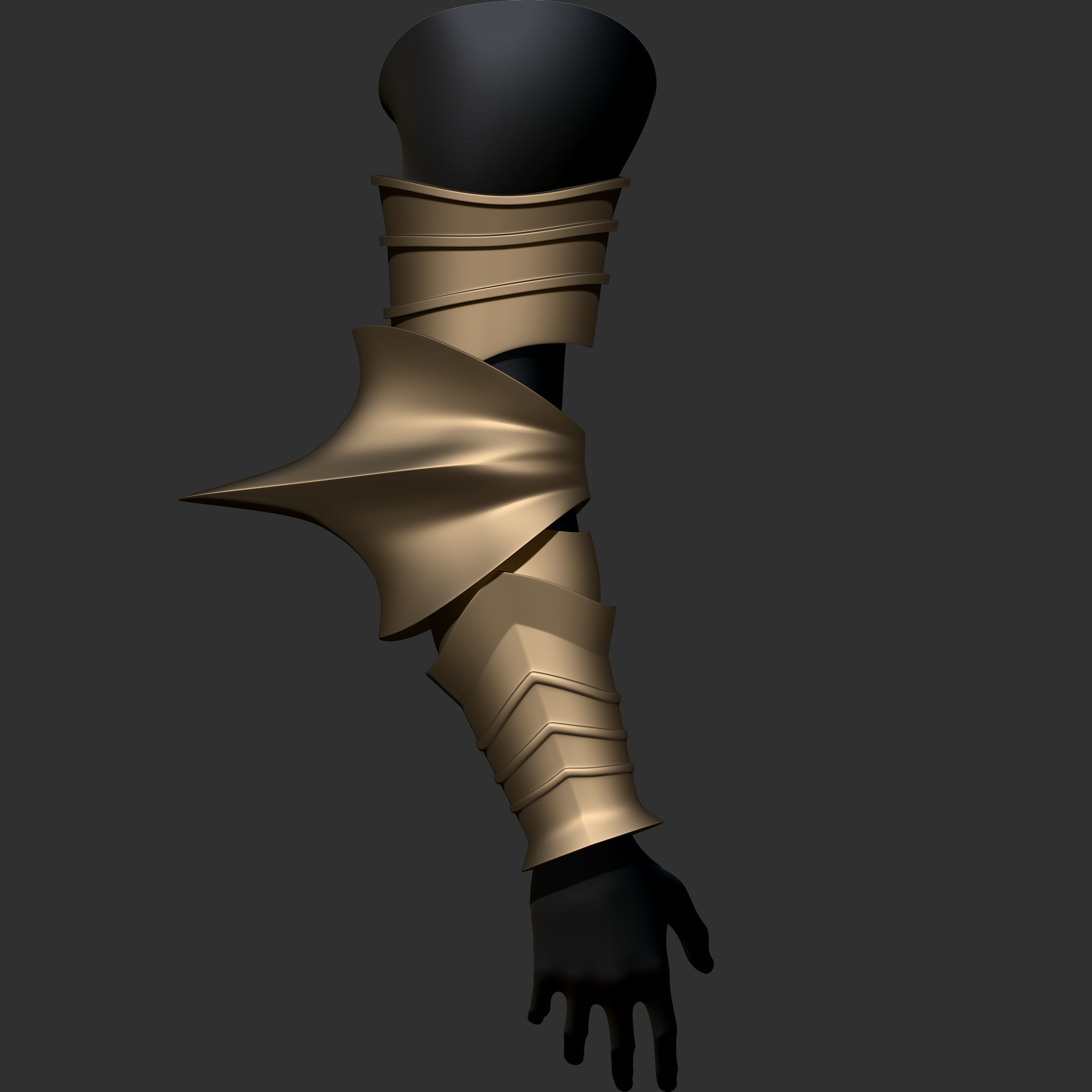 3D model Vambrace Highpoly and Lowpoly With UVs Vol 1 VR / AR / low ...