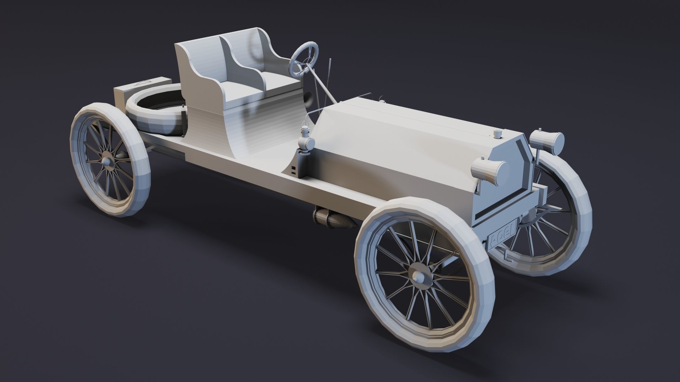 3D model 7- Classic Cars- High detail 3d models VR / AR / low-poly ...