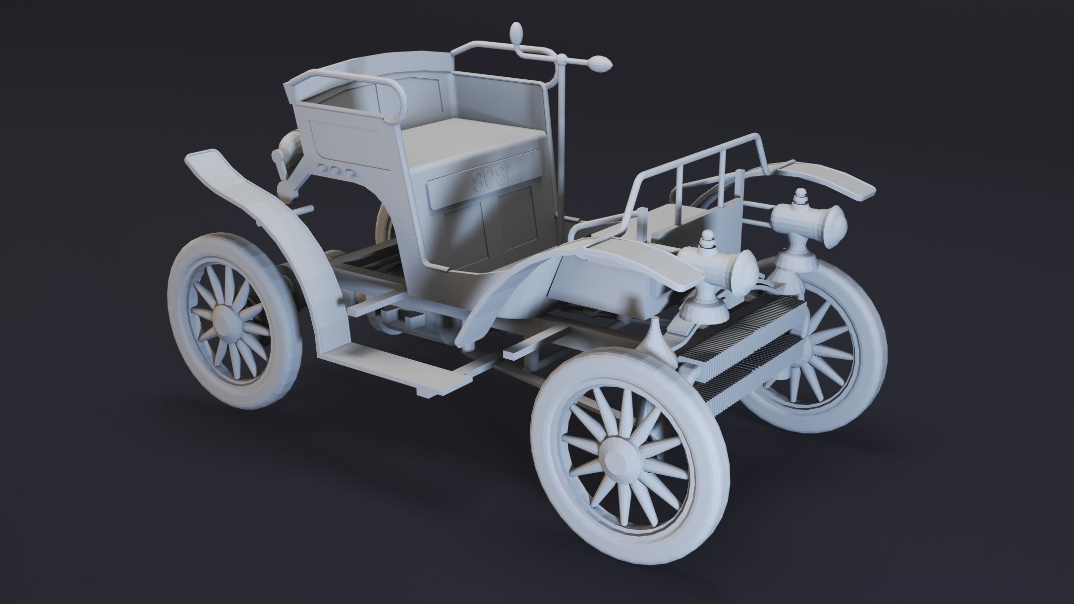 3D model 8- Classic Cars- High detail 3d models- Vol 02 VR / AR / low ...