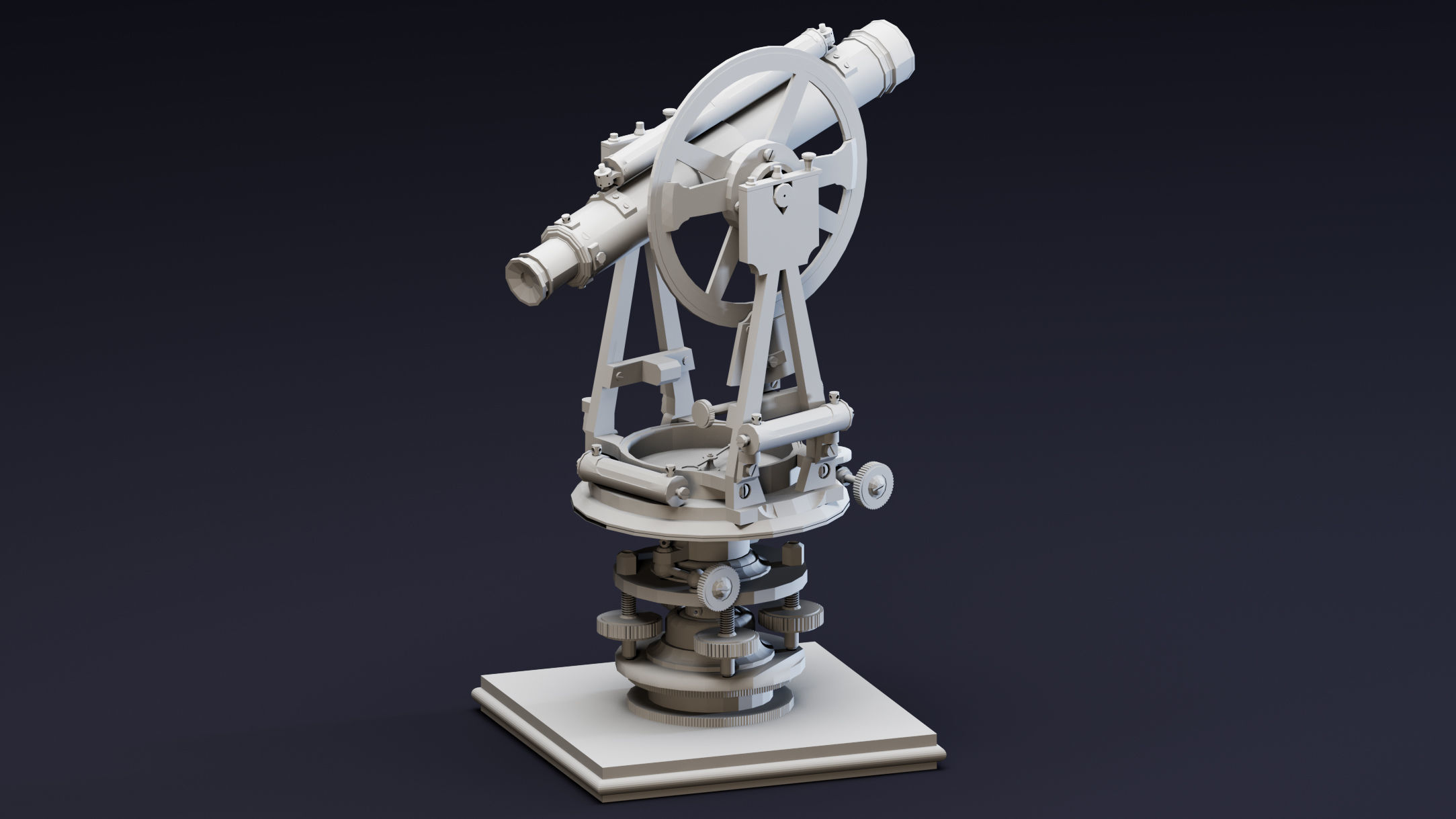 3D model Steampunk Telescopes- High detail 3d models VR / AR / low-poly ...