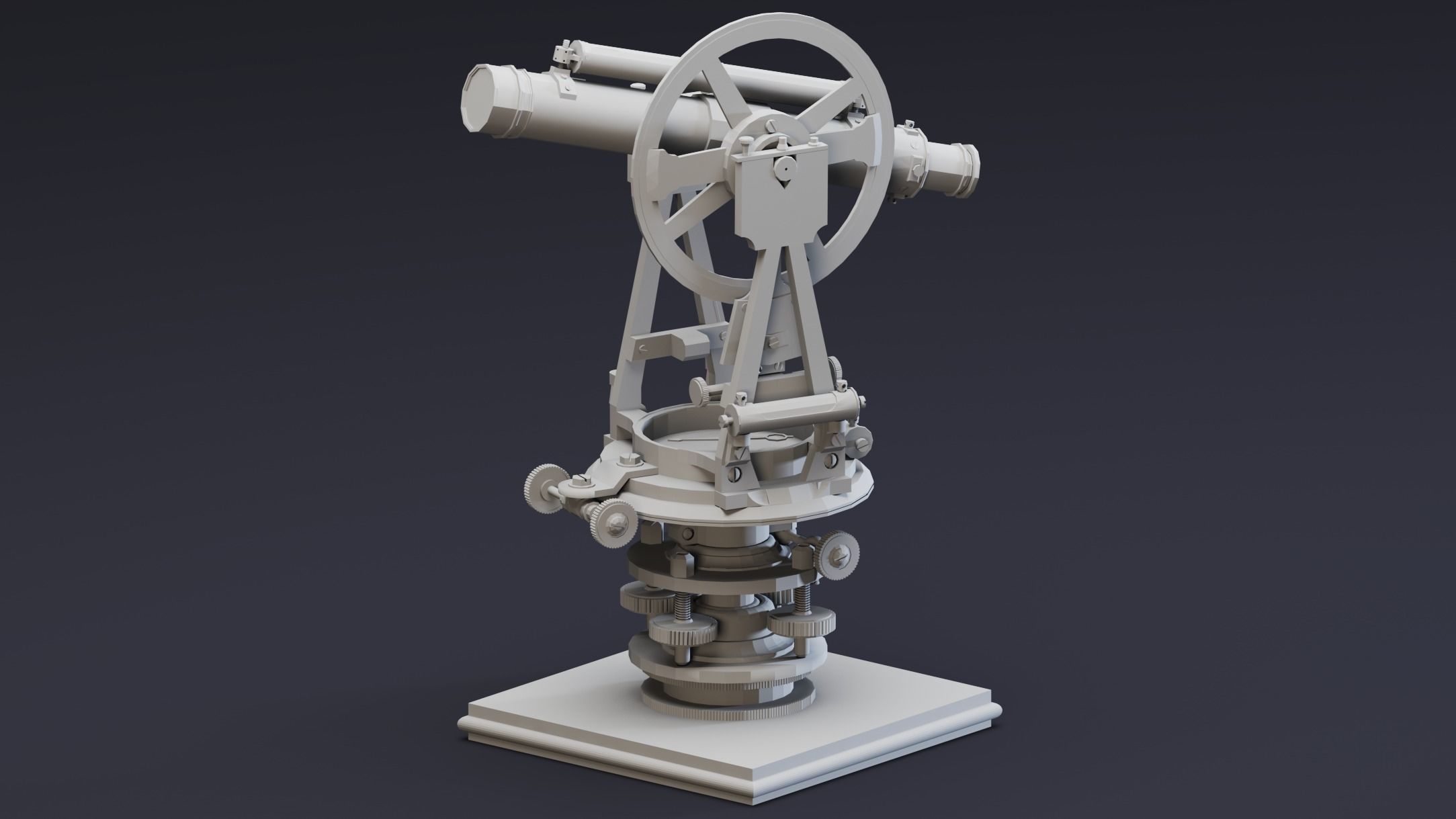 3D model Steampunk Telescopes- High detail 3d models VR / AR / low-poly ...
