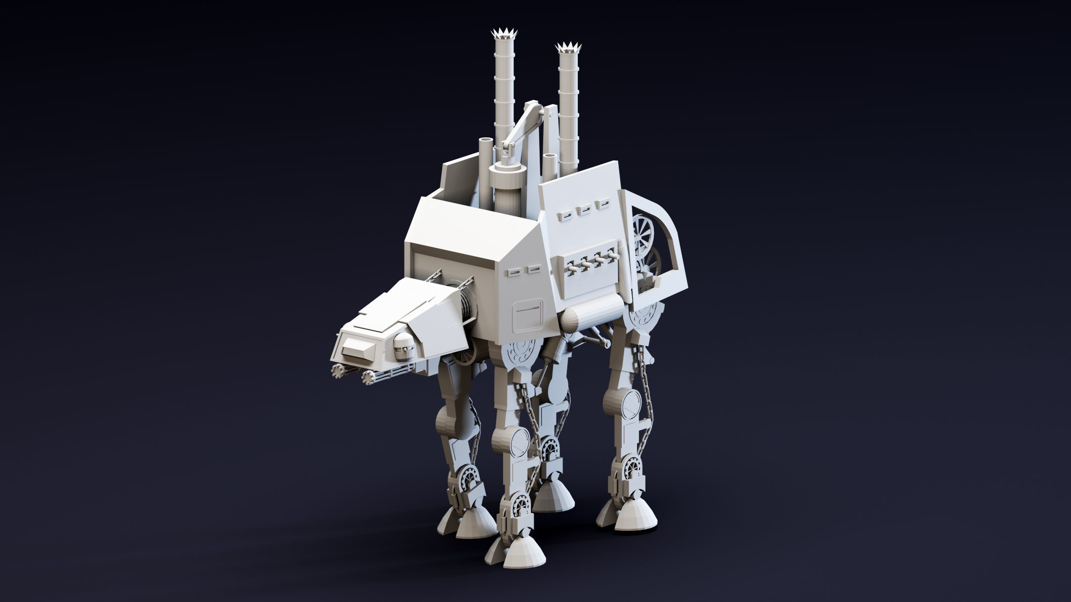 3D model 6 Steampunk Robotic Creatures- High detail 3d models VR / AR ...